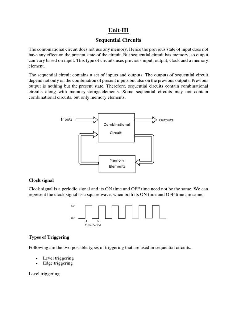 Sequential Circuits | PDF | Computer Data Storage | Random Access Memory
