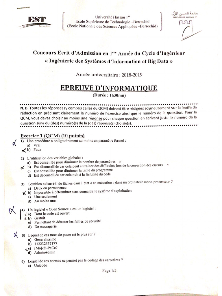 Ensa Berrechid | PDF