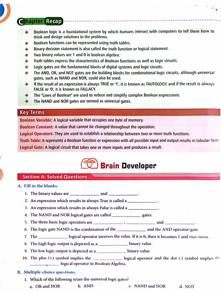 Ch-3 Boolean Algebra | PDF