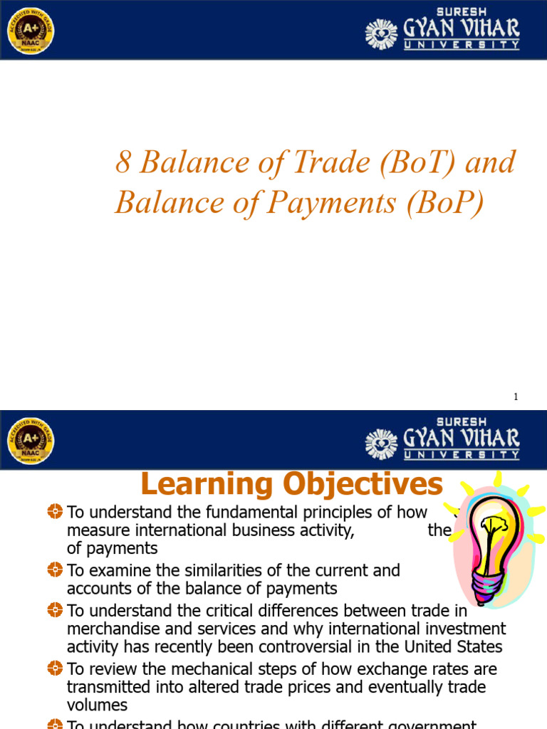 8 (BoT) and (BoP) | PDF | Debits And Credits | Capital Account