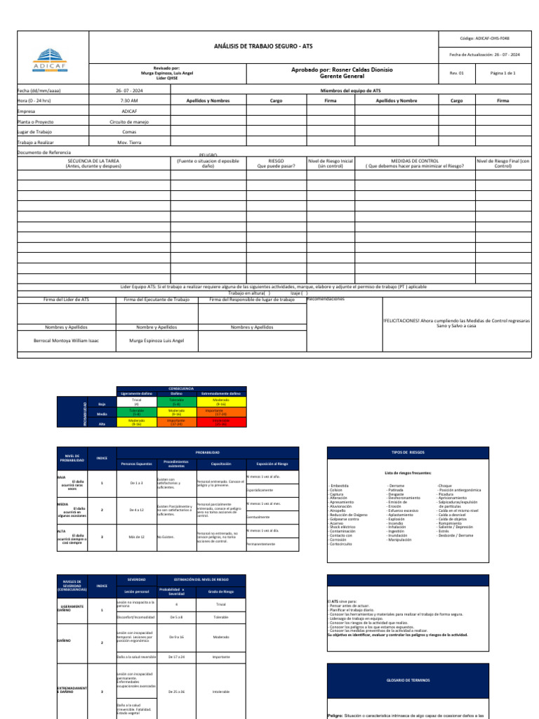 adicaf-OHS-F048 - ATS | PDF