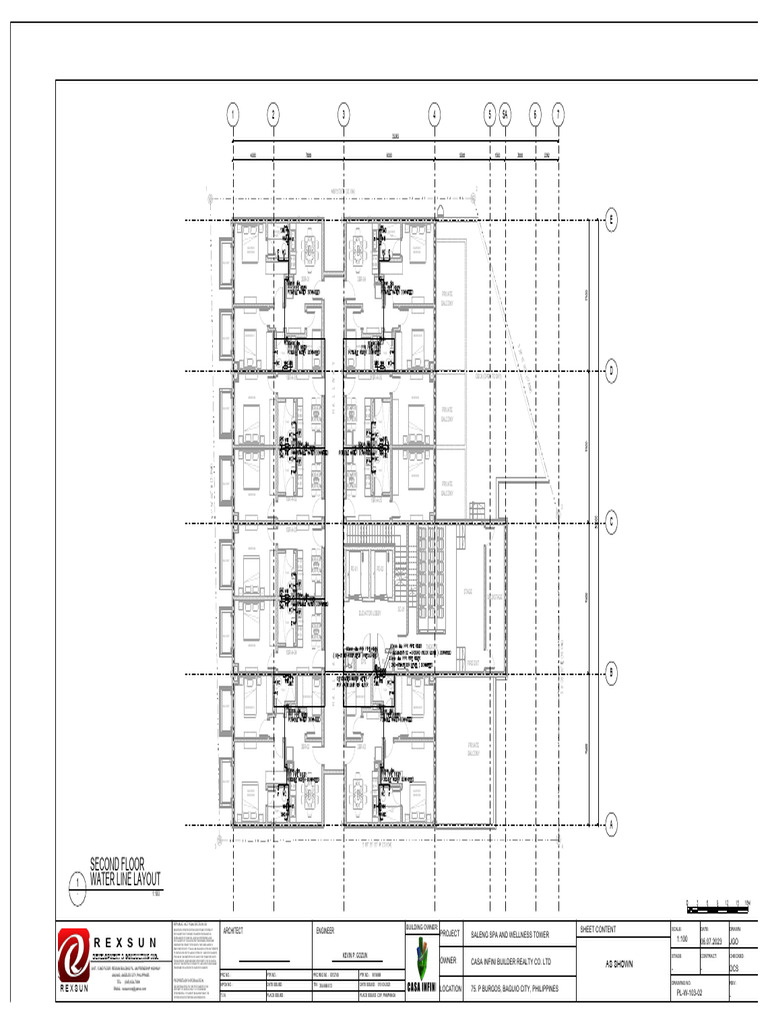 Second Floor Water Line Layout Plan | PDF