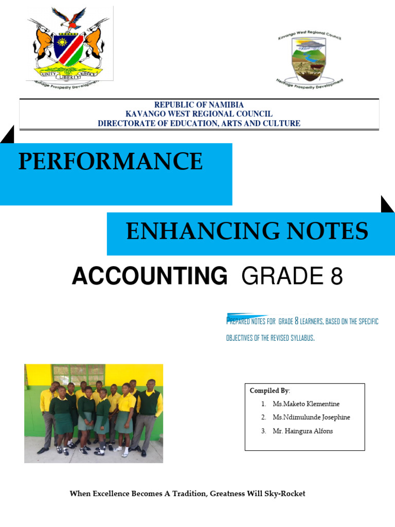 Booklet Acc Gr 8 1 Pdf Debits And Credits Equity Finance