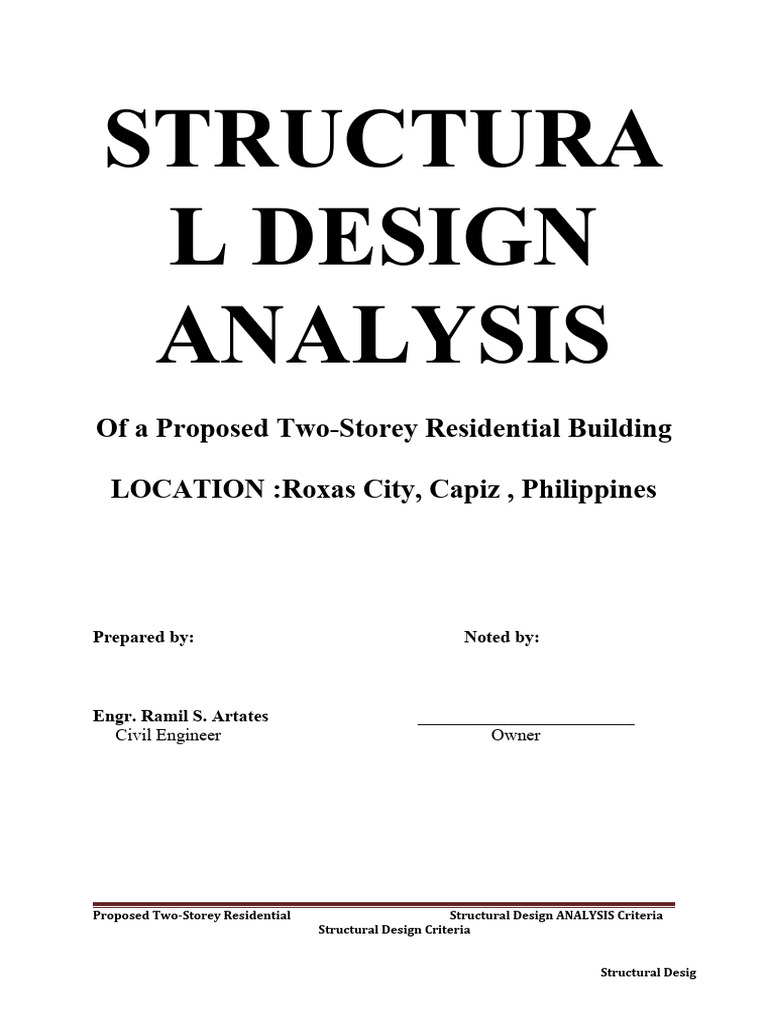 Structural Design for Two-Storey Home | PDF | Structural Load ...