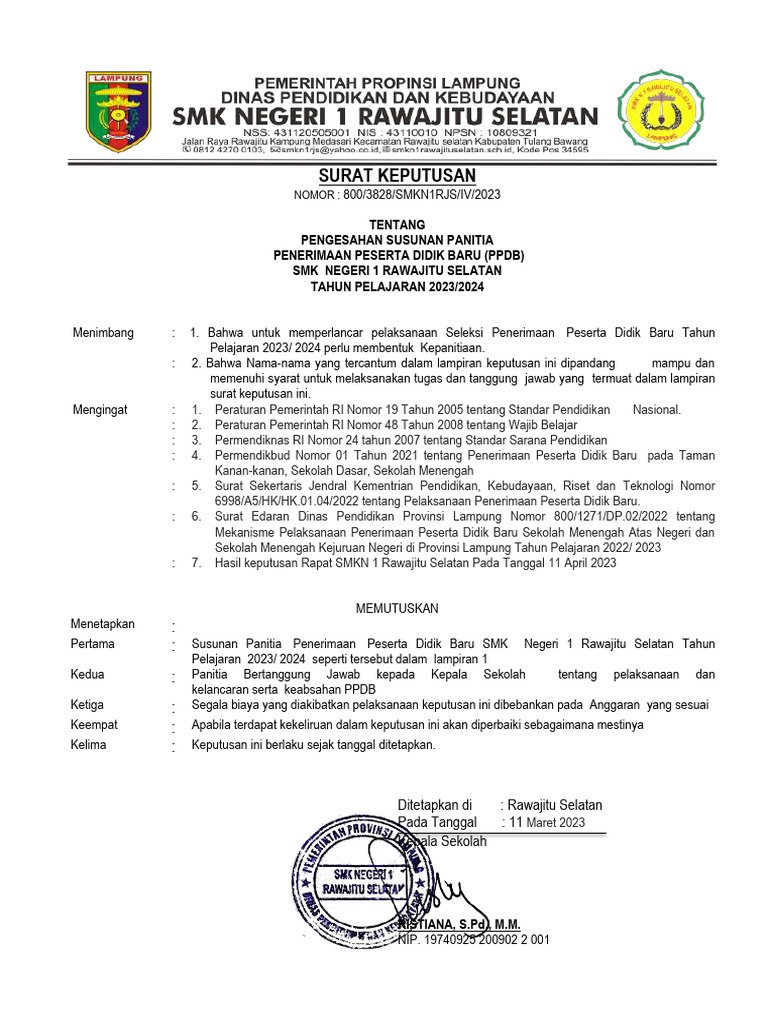 SK PPDB - 2023 | PDF