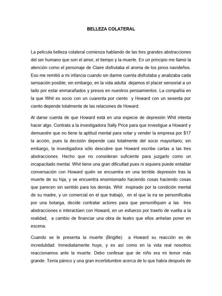 Belleza Colateral | PDF | Amor | Belleza