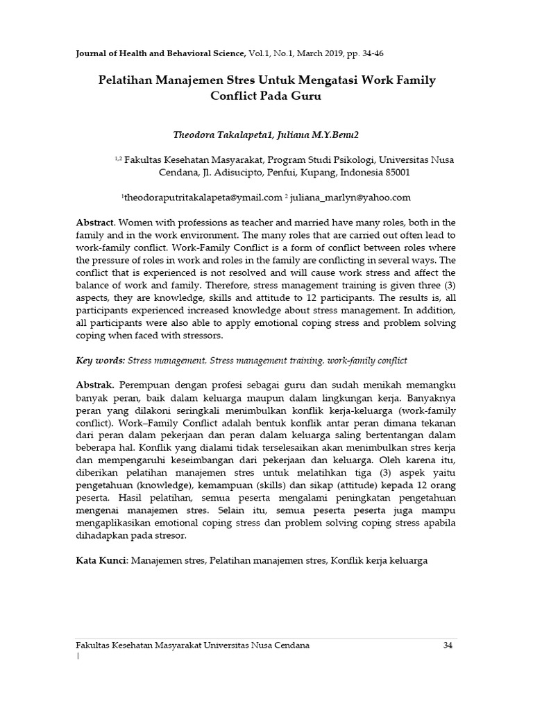 Pelatihan-Manajemen-Stres-Untuk-Mengatasi WFC Guru Perempuan | PDF