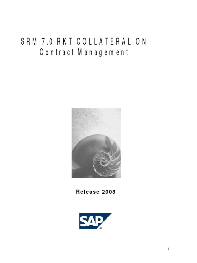 SAP SRM 7.0 Contract Management Guide | PDF | Exchange Rate | Computing