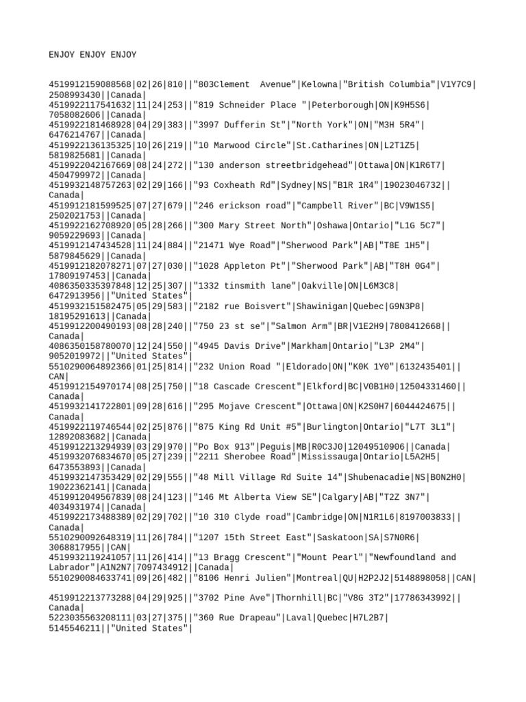 Enjoy @Don Carta | PDF