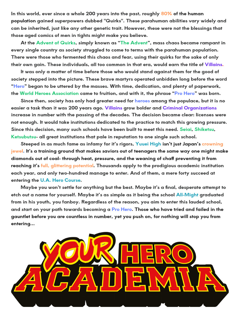 Hero Sheet v2 | PDF