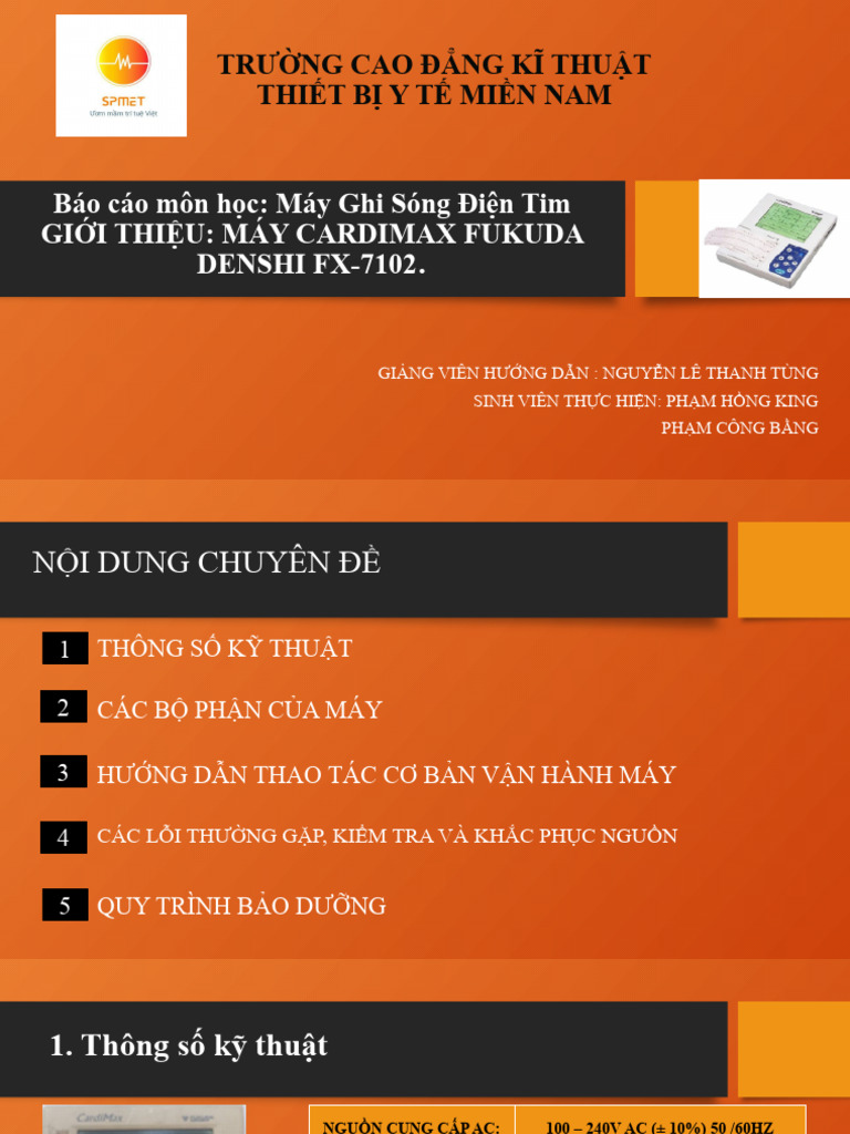 Bai Thuyet Trình May Dien Tim | PDF