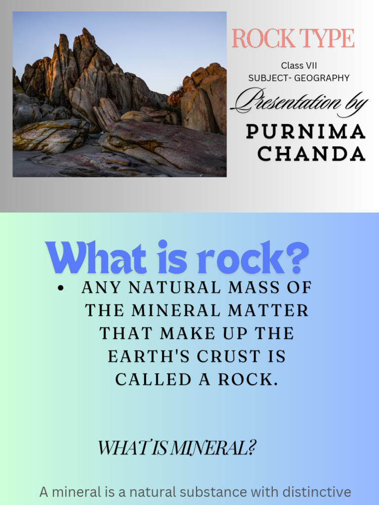 Types of Rocks and Rock Cycle | PDF | Science & Mathematics