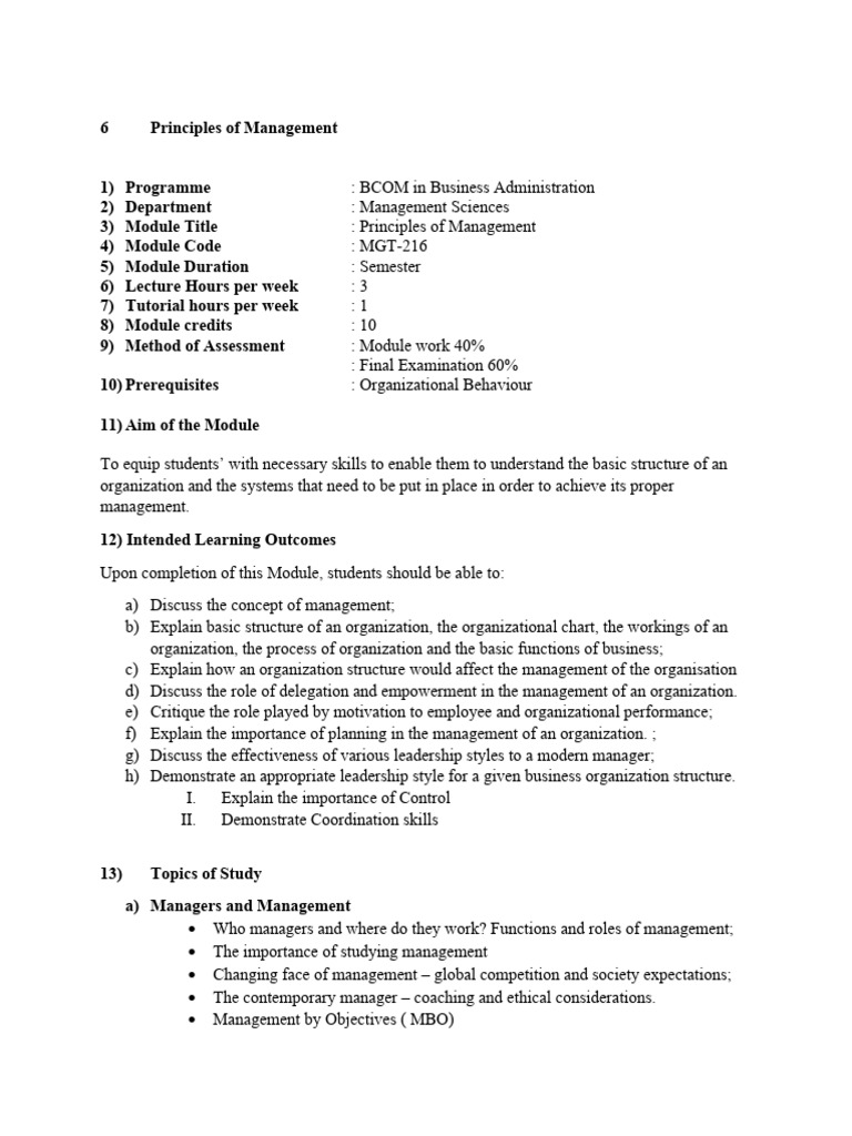 6principles of Management | PDF | Leadership | Motivation