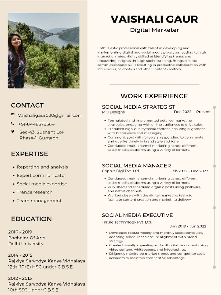 Vaishali CV | PDF