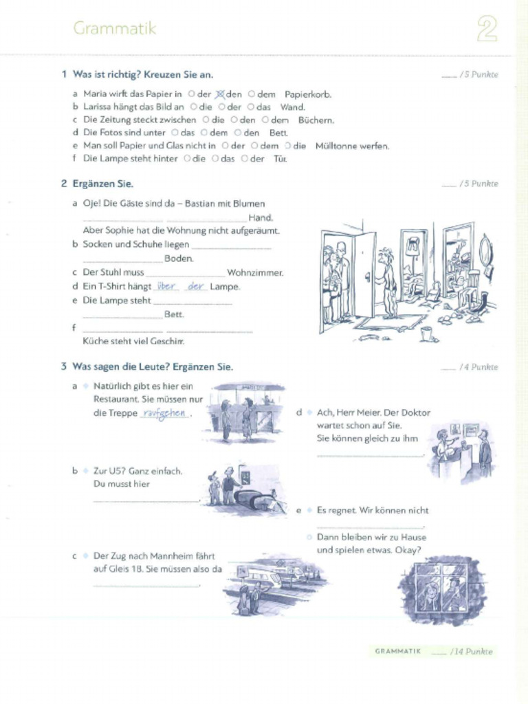 Ôn Tâp A2.1 Schritte Plus-6-7 | PDF