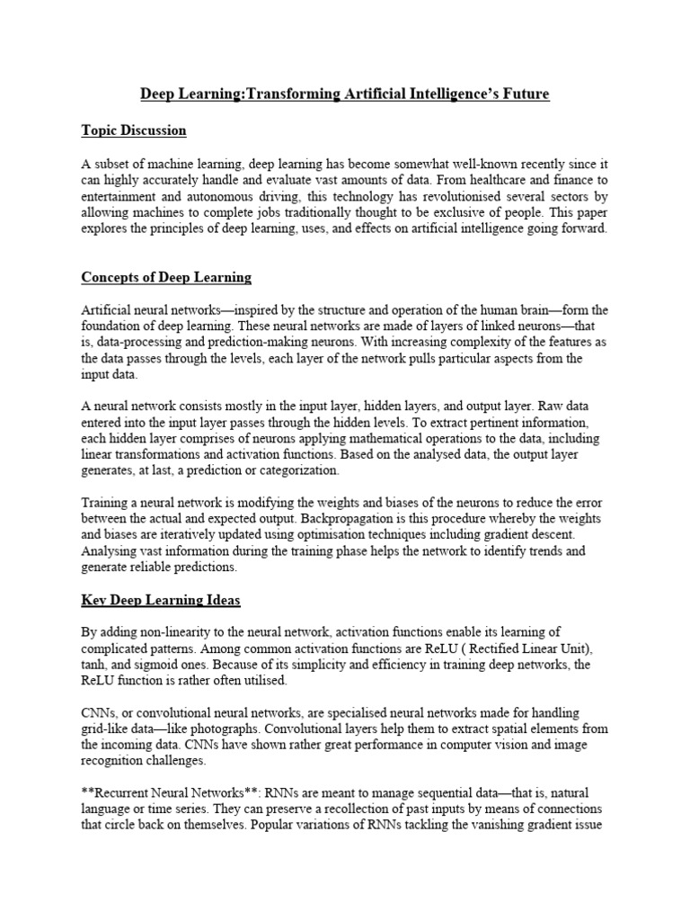 DeepLearning - 1NT22CS078 - I Shania Jone | PDF | Artificial Neural Network | Deep Learning