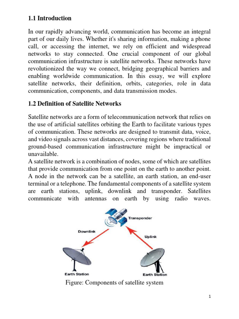 Satellite Networks | PDF | Duplex (Telecommunications) | Telecommunications