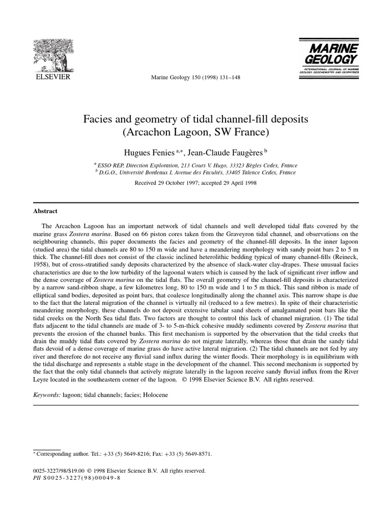 Tidal Channel Fill | PDF | Tide | River