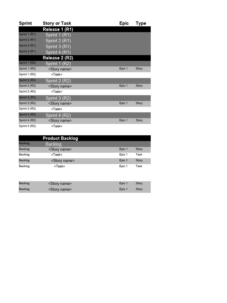 Sheet - Backlog & Sprint Planner | PDF