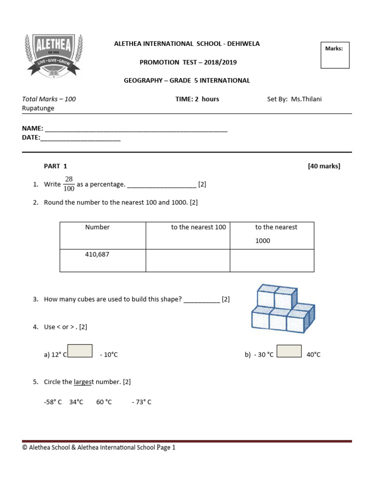 Maths 2019 3rd Term Gr5 | PDF | Mathematics | Euclidean Geometry