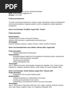 Java Spring Boot Resume Example | PDF | Software Development | Cloud Computing