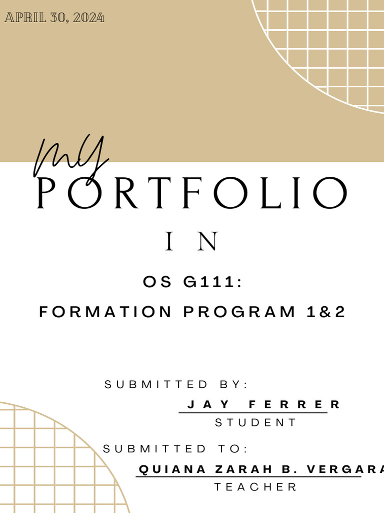 Portfolio Cover | PDF | Statistics | Mathematics