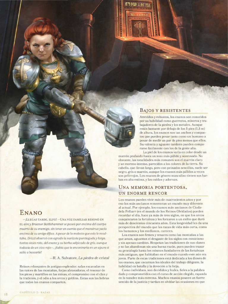 Enanos | PDF | Razas de la Tierra Media | J. R. R. Tolkien