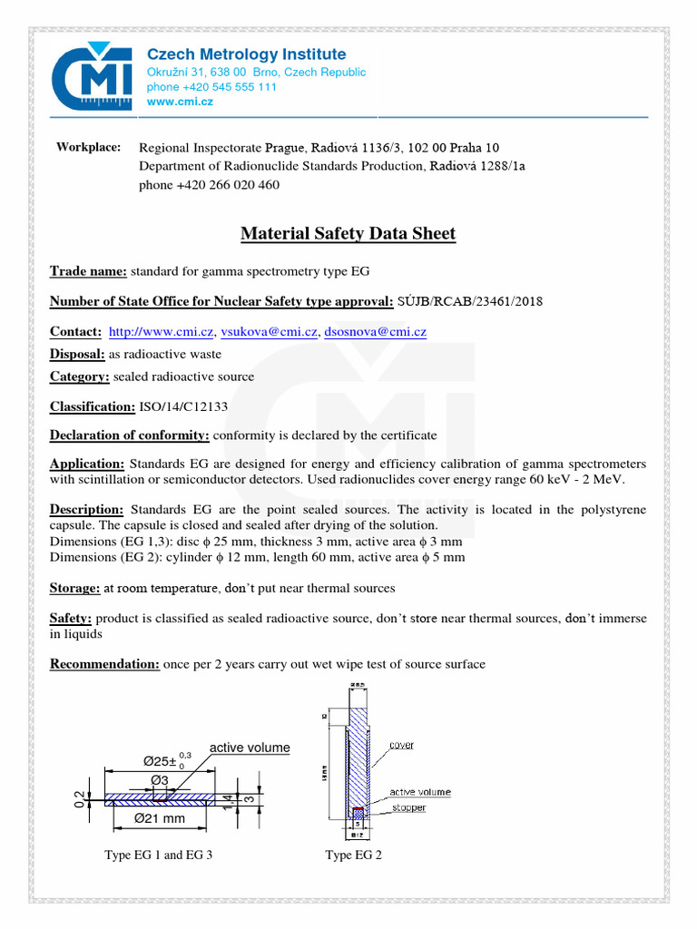 Material Safety Data Sheet EG | PDF
