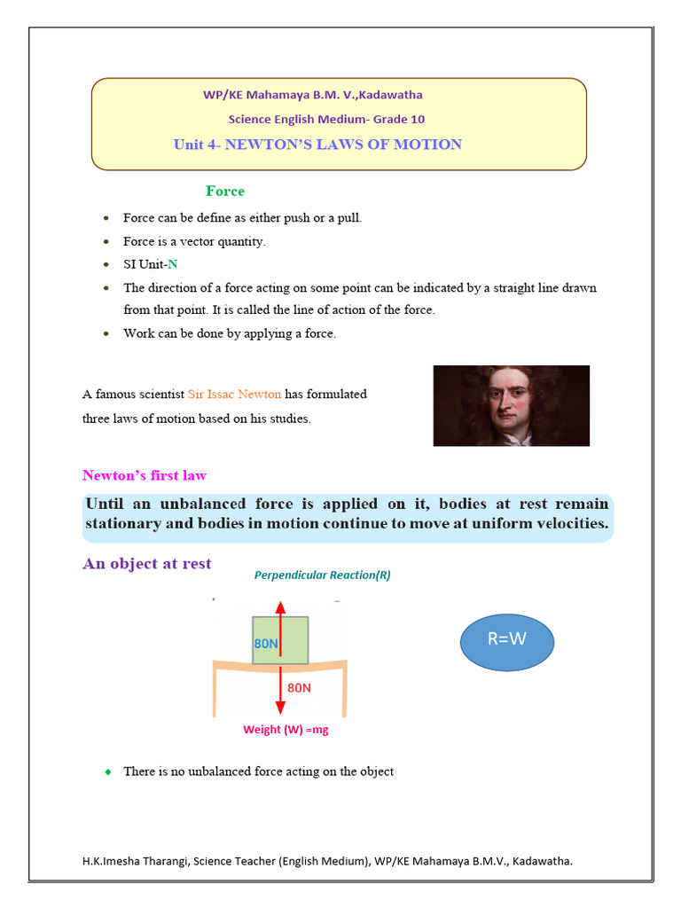 Newton Laws | PDF | Force | Weight