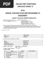 Grade 11 - English HL - Annual Teaching Plan - 2025 GP | PDF | Reading ...