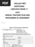 Grade 11 - English HL - Annual Teaching Plan - 2025 GP | PDF | Reading ...