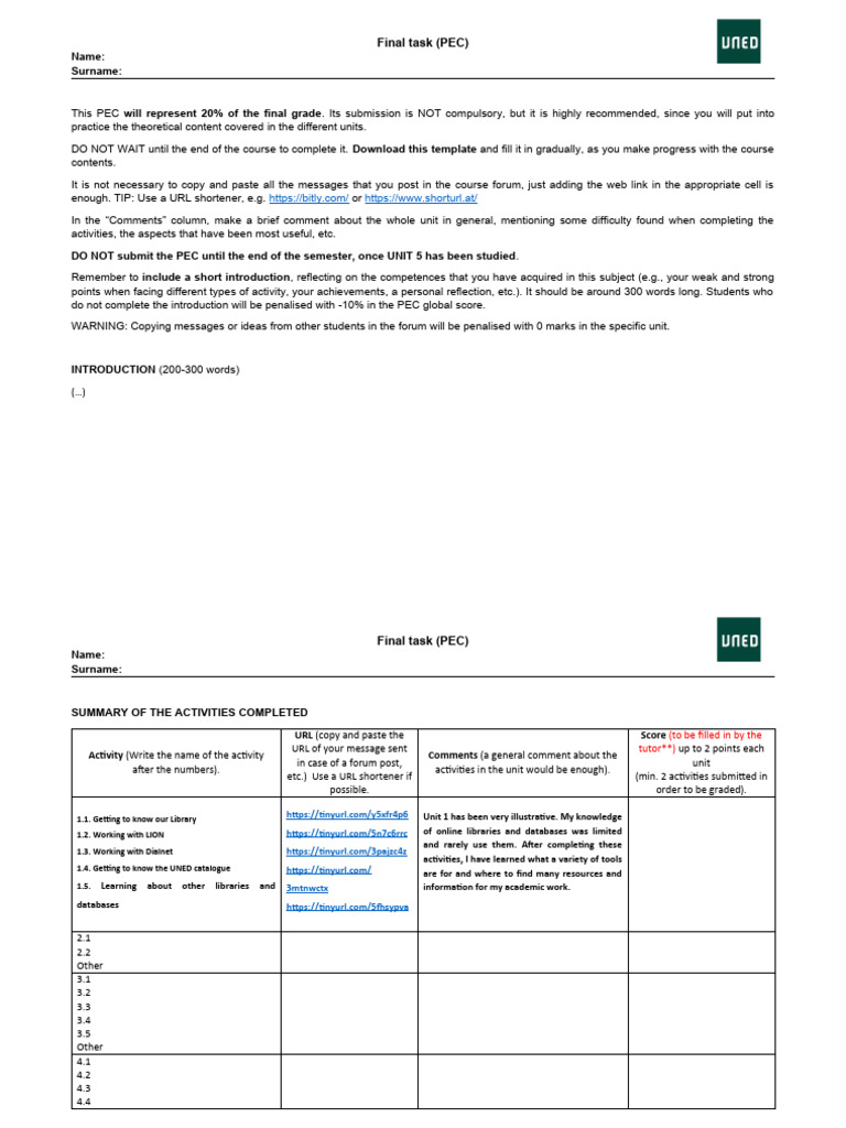 Pec Aplicaciones Tic Template 2022 23 | PDF | Libraries | Human ...