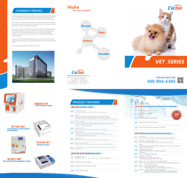 EXCBIO-Vet Series Brochure | PDF | Usb | Computer Engineering