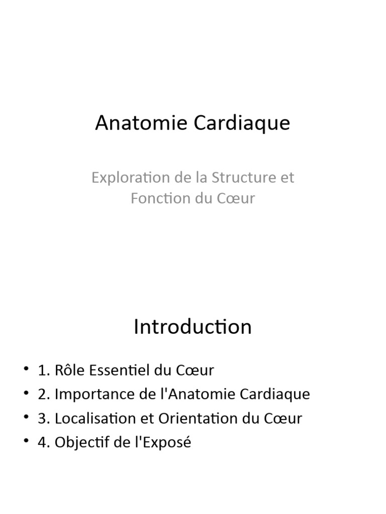 Anatomie Cardiaque Détaillé | PDF | Cœur | Atrium (anatomie)