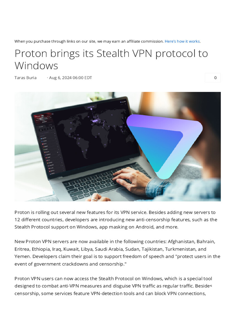 Proton Brings Its Stealth VPN Protocol To Windows - Neowin | PDF ...
