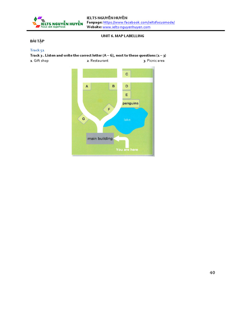 Ielts Listening - Map | PDF