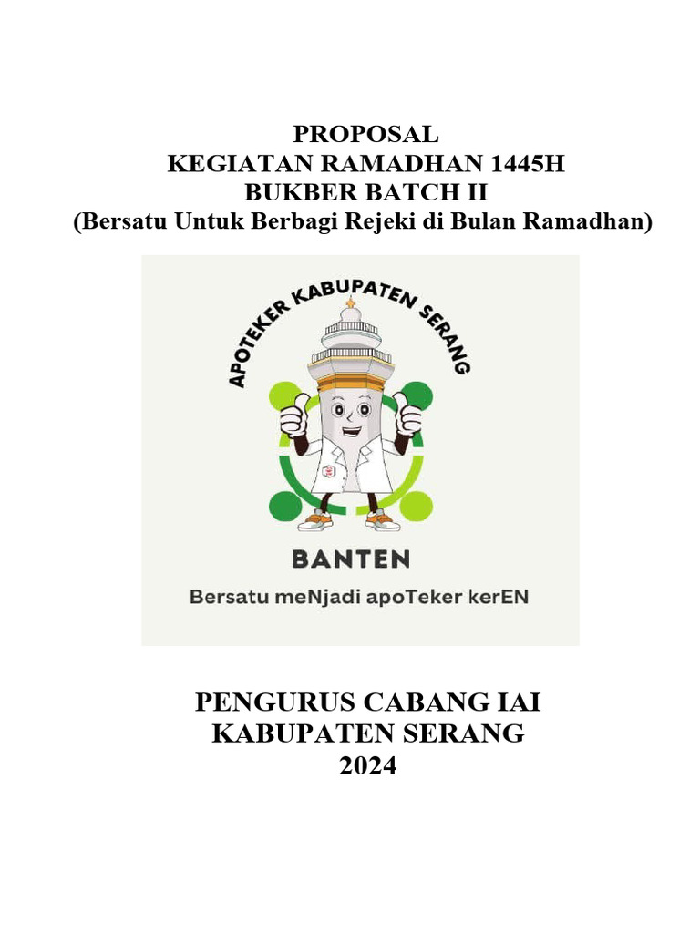 BUKBER Ramadhan 1445H di Serang | PDF