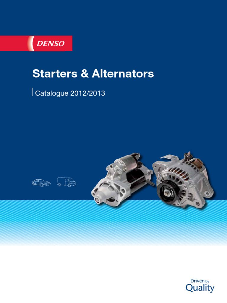 DENSO Starters & Alternators Overview | PDF | Electric Motor ...