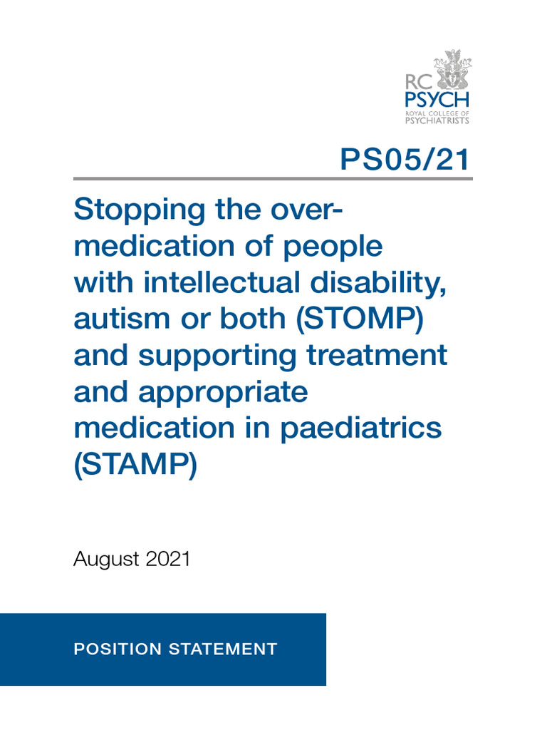 Position Statement ps0521 Stomp Stamp | PDF | Psychiatry | Caregiver