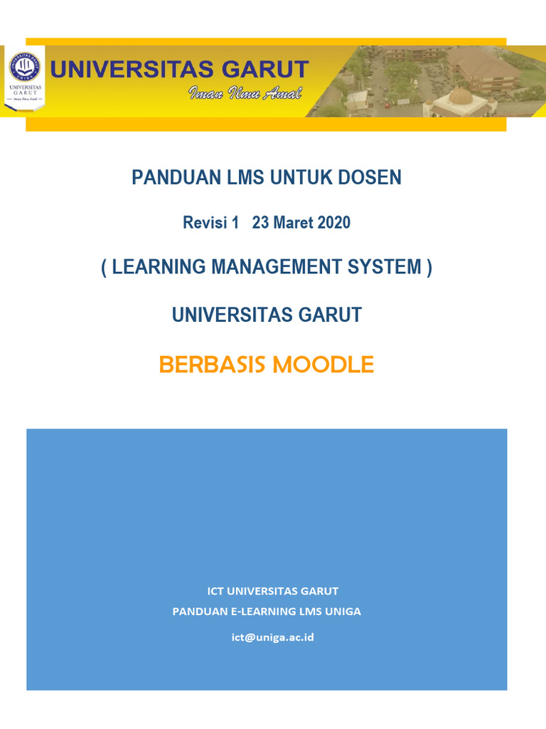 Panduan LMS UNIGA Untuk Dosen Revisi 1 | PDF | Karier & Perkembangan | Seni