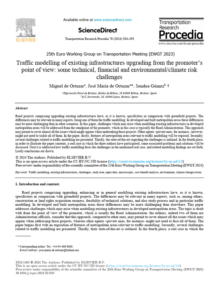 Traffic Modelling Challenges in Upgrades | PDF | Traffic | Climate ...