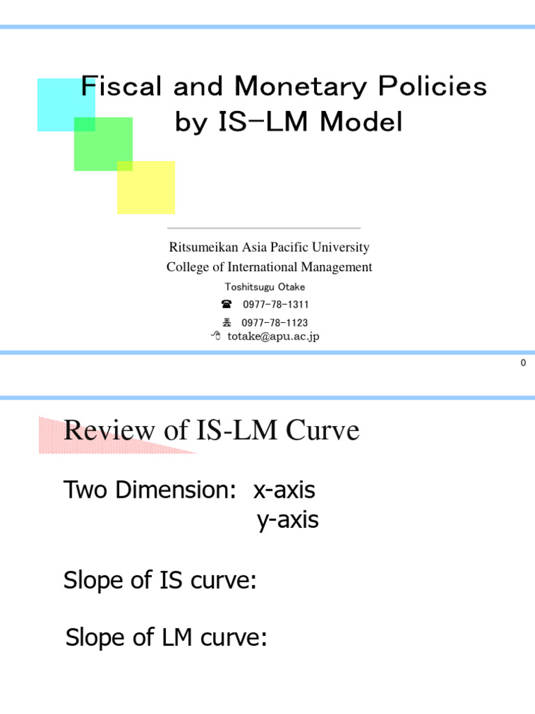 2analyzing Economic Policies Using ISLM Model | PDF | Elasticity (Economics) | Public Economics