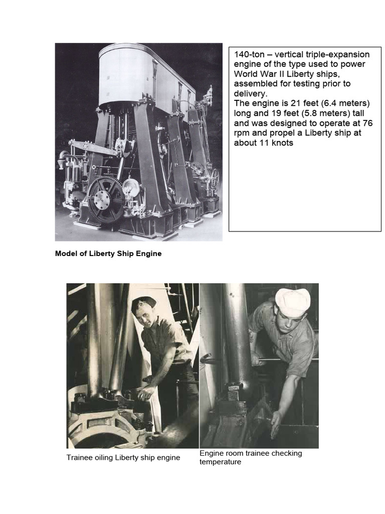 Model of Liberty Ship Engine | PDF