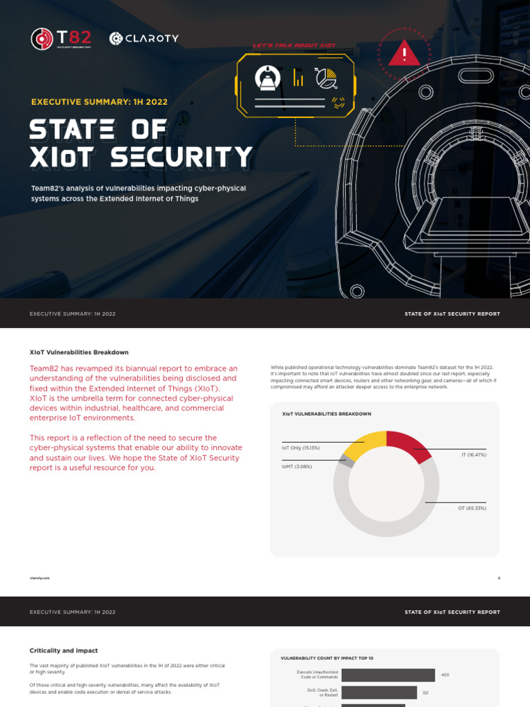 State of XIoT Security Exec Summary 1 | PDF | Internet Of Things ...