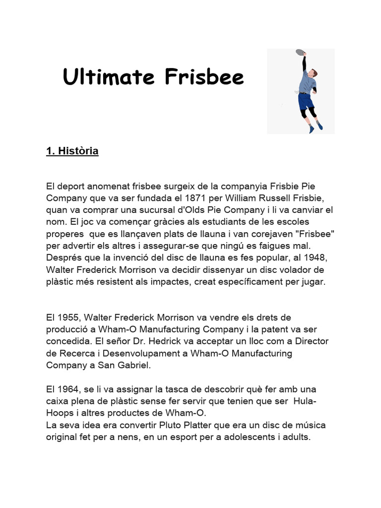 Ultimate Frisbee | PDF