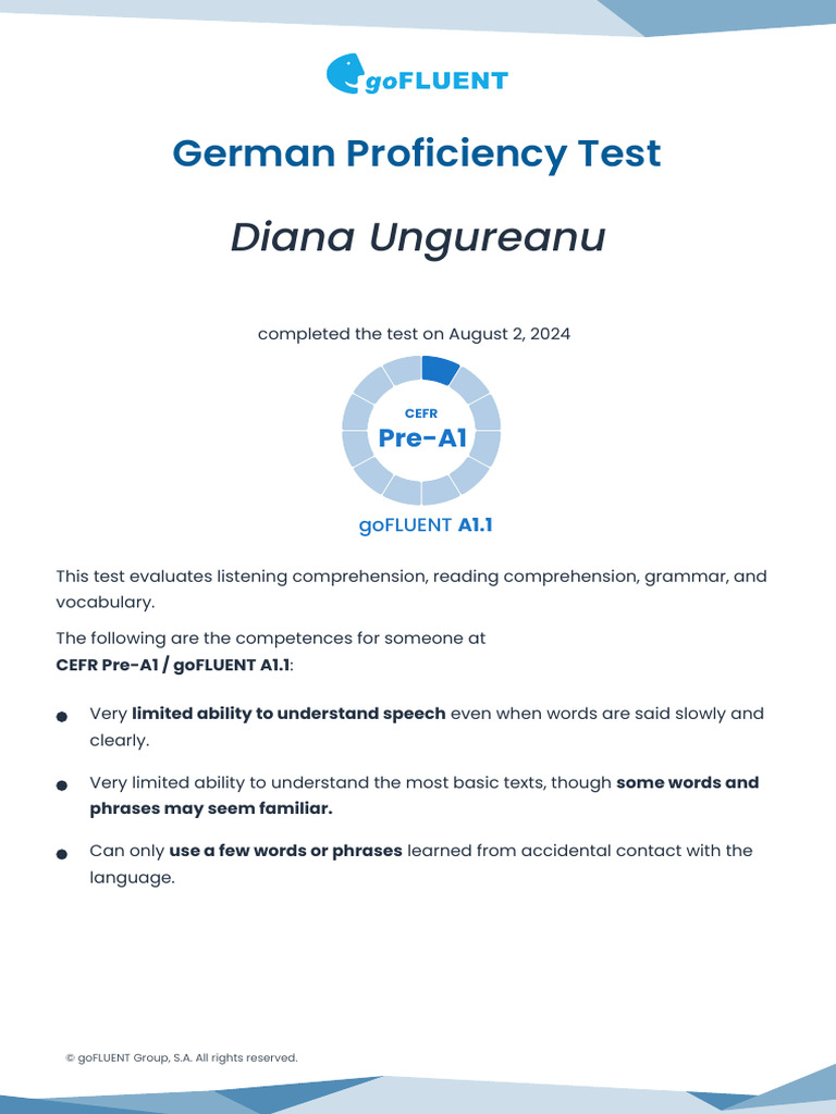 Proficiency Test Result | PDF