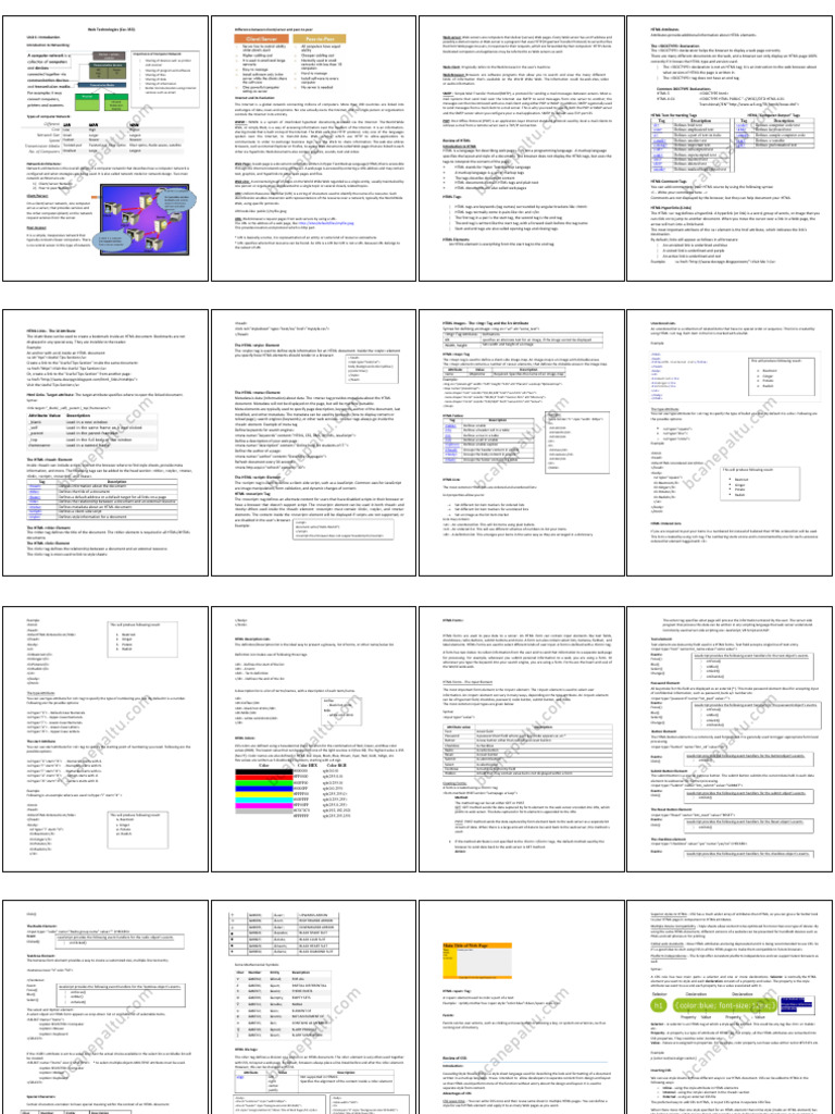 Web Technology PDF | PDF | World Wide Web | Internet & Web