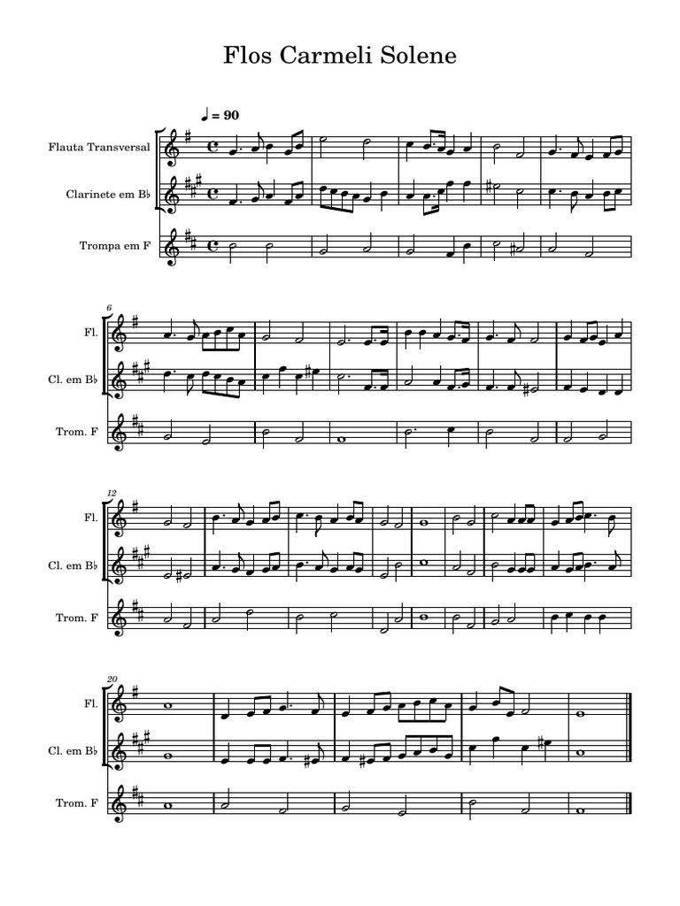 Flos Carmeli Solene Pronta PDF | PDF