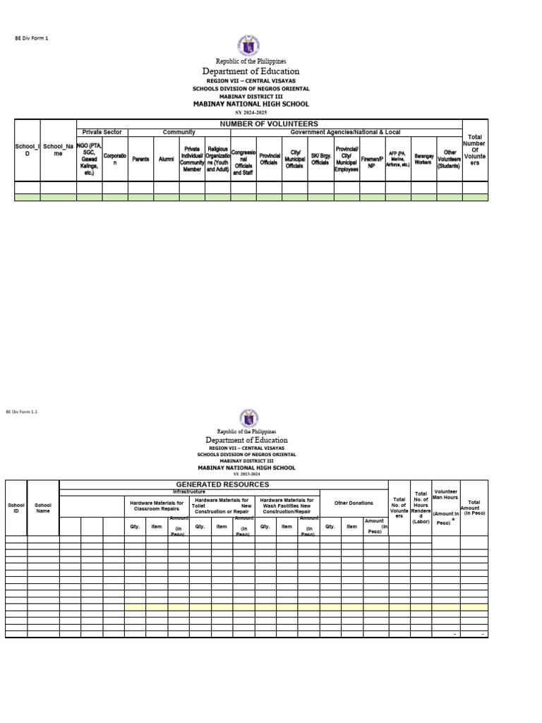 Brigada FORMS 2024 Blank | PDF