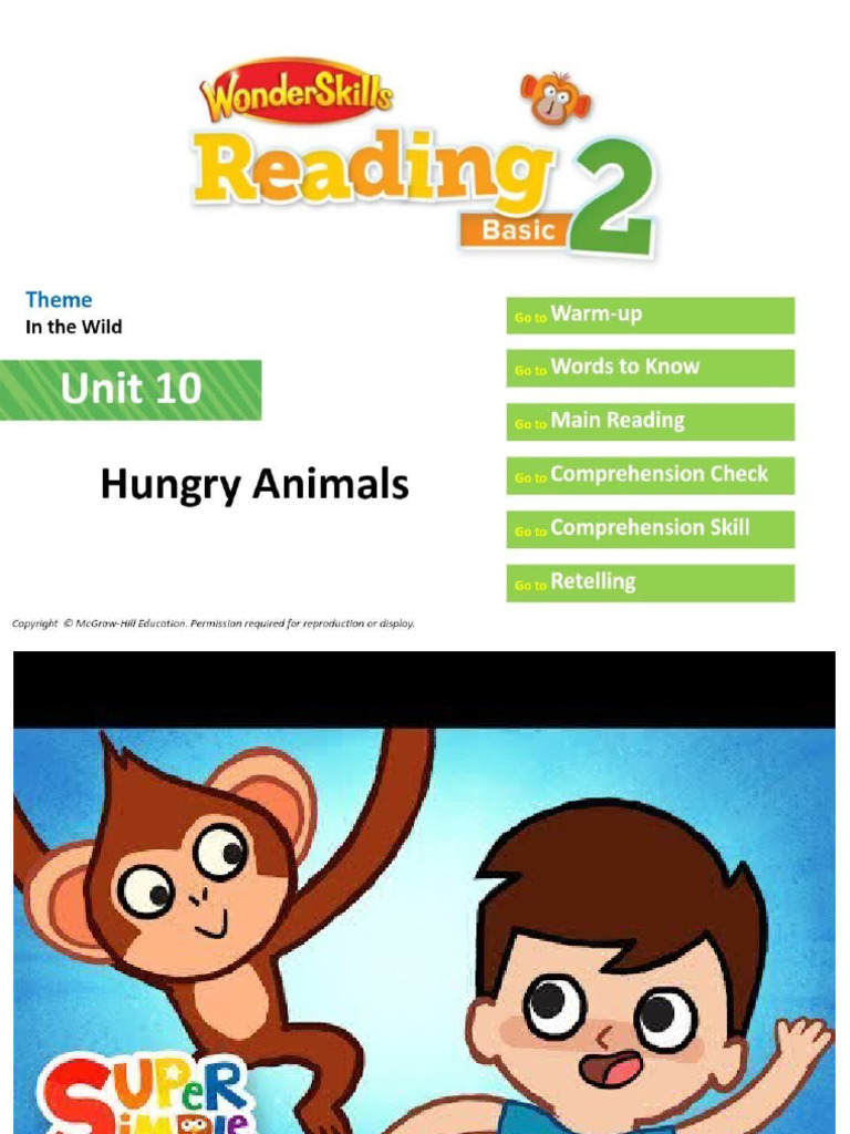 Basic 2 Unit 10 Hungy Animals | PDF